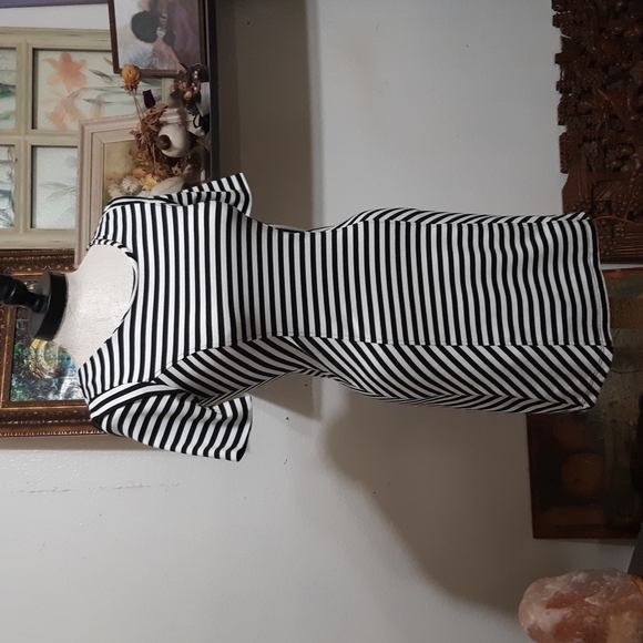 Lush | Dresses | Womens Black White Dress Black White Striped Lush ...